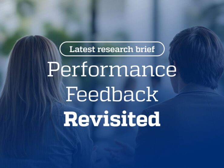 Performance Feedback Revisited - Center for Innovative Leadership